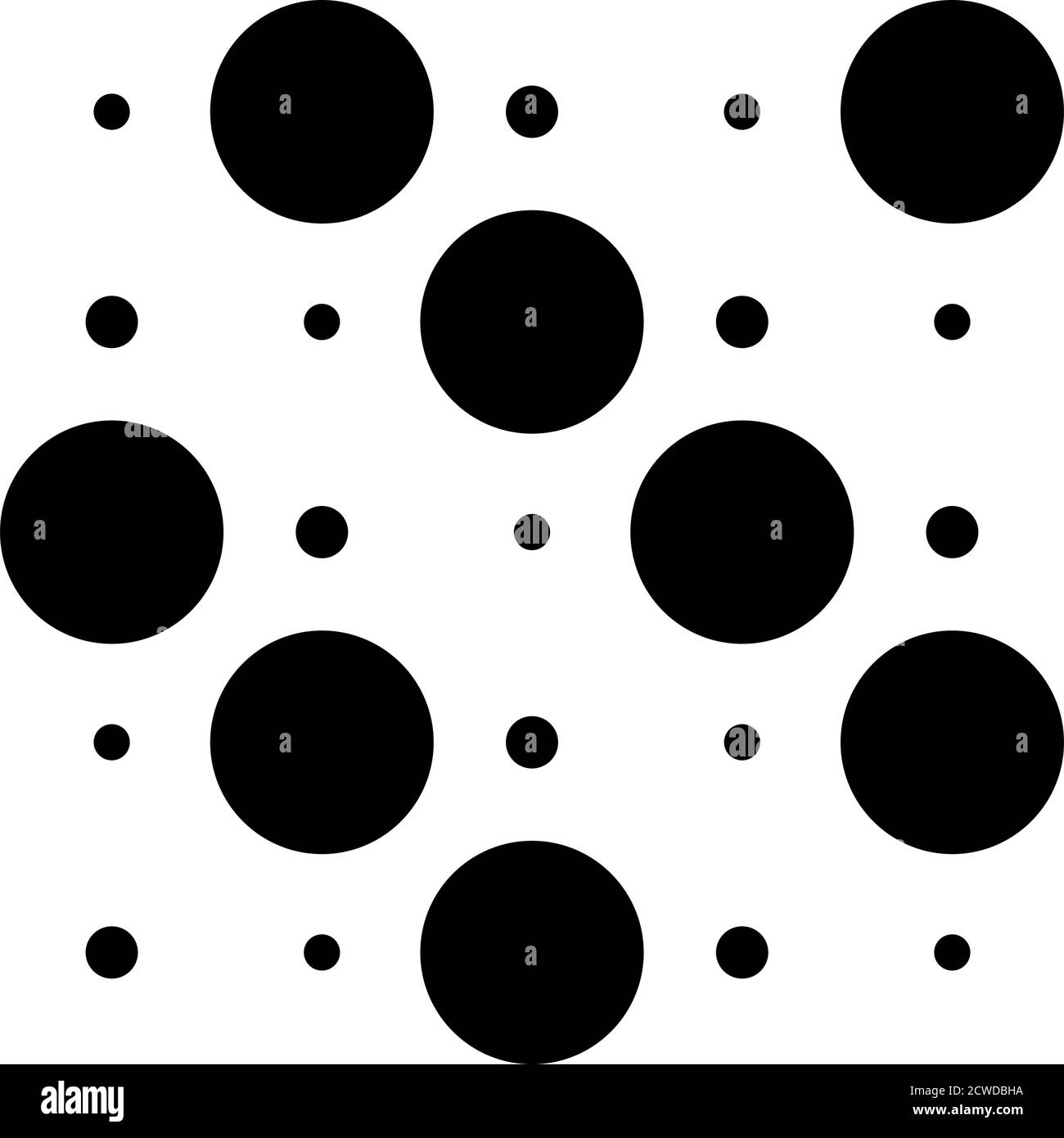 5x5 circles dots variation design. Dotted speckles, freckles. Circles ...