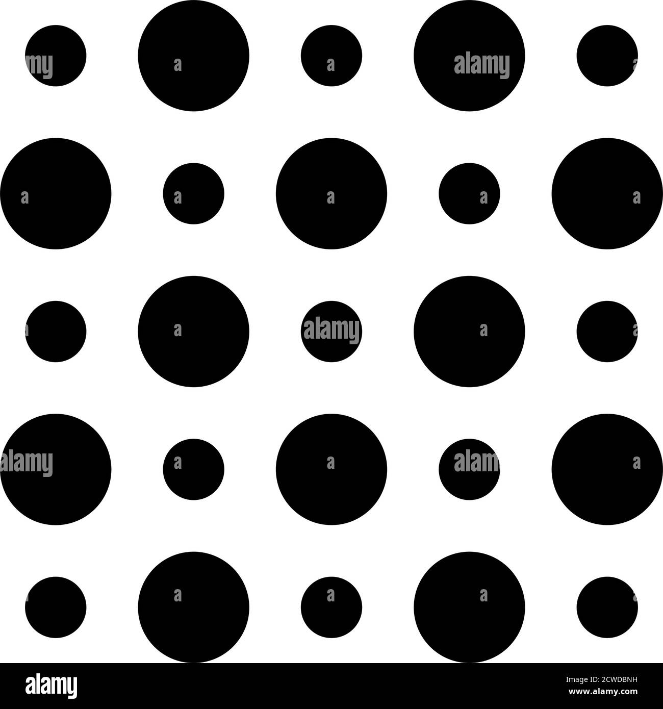 5x5 circles dots variation design. Dotted speckles, freckles. Circles ...