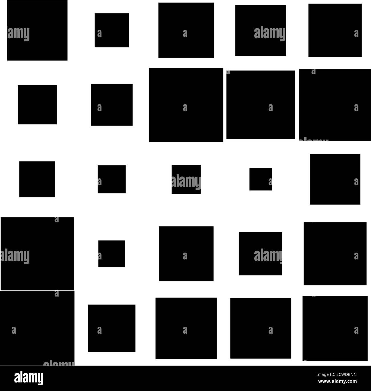 5x5 cube, square geometric arrangement. Square illustration Stock ...