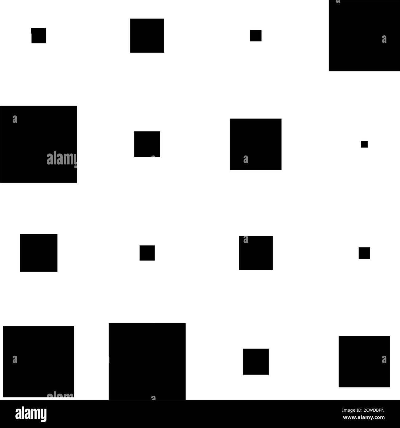 4x4 cube, square geometric arrangement. Square illustration Stock ...
