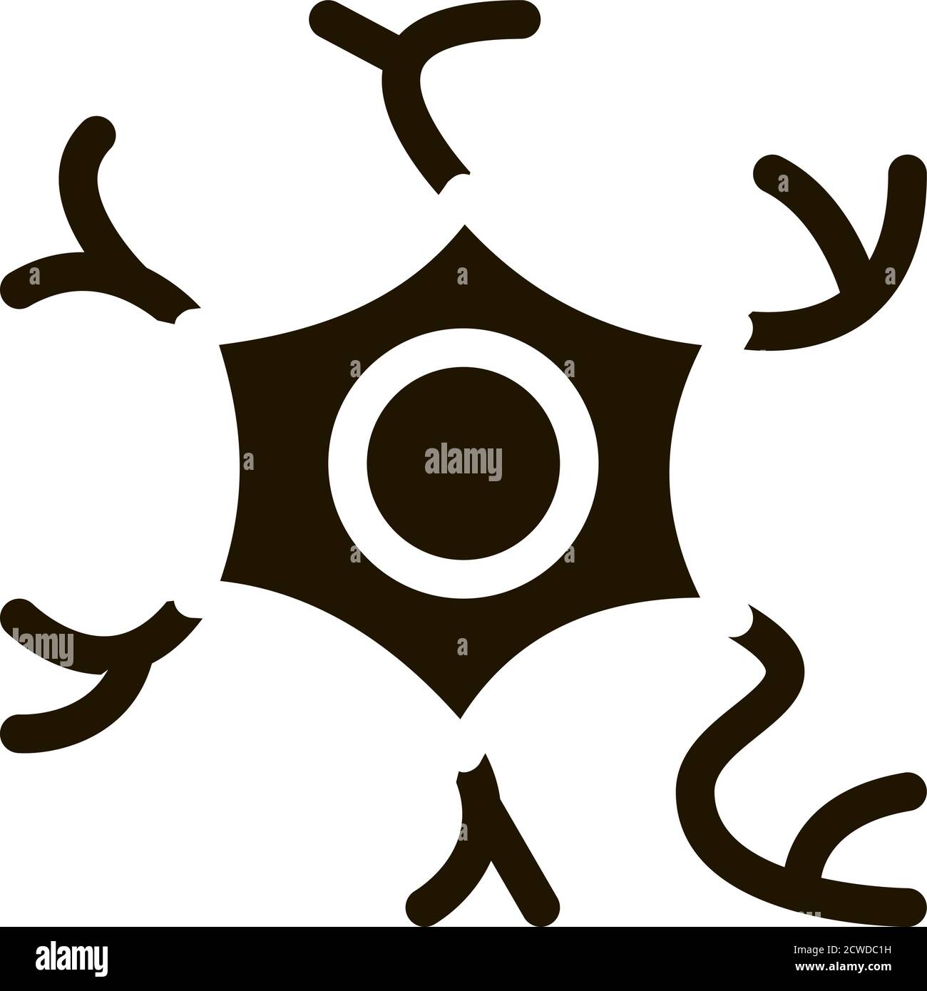 Human Body Cell Icon Vector Glyph Illustration Stock Vector Image & Art ...