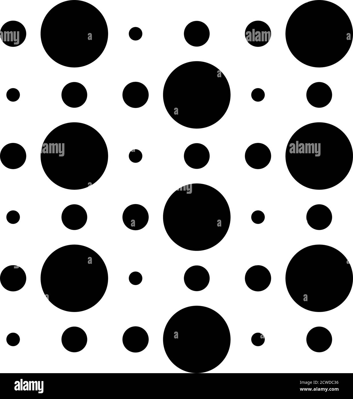 6x6 circles dots variation design. Dotted speckles, freckles. Circles ...