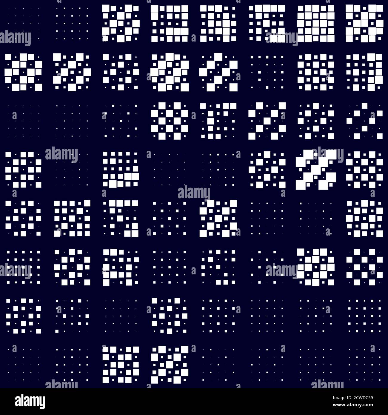 5x5 cube, square geometric arrangement. Square illustration Stock ...