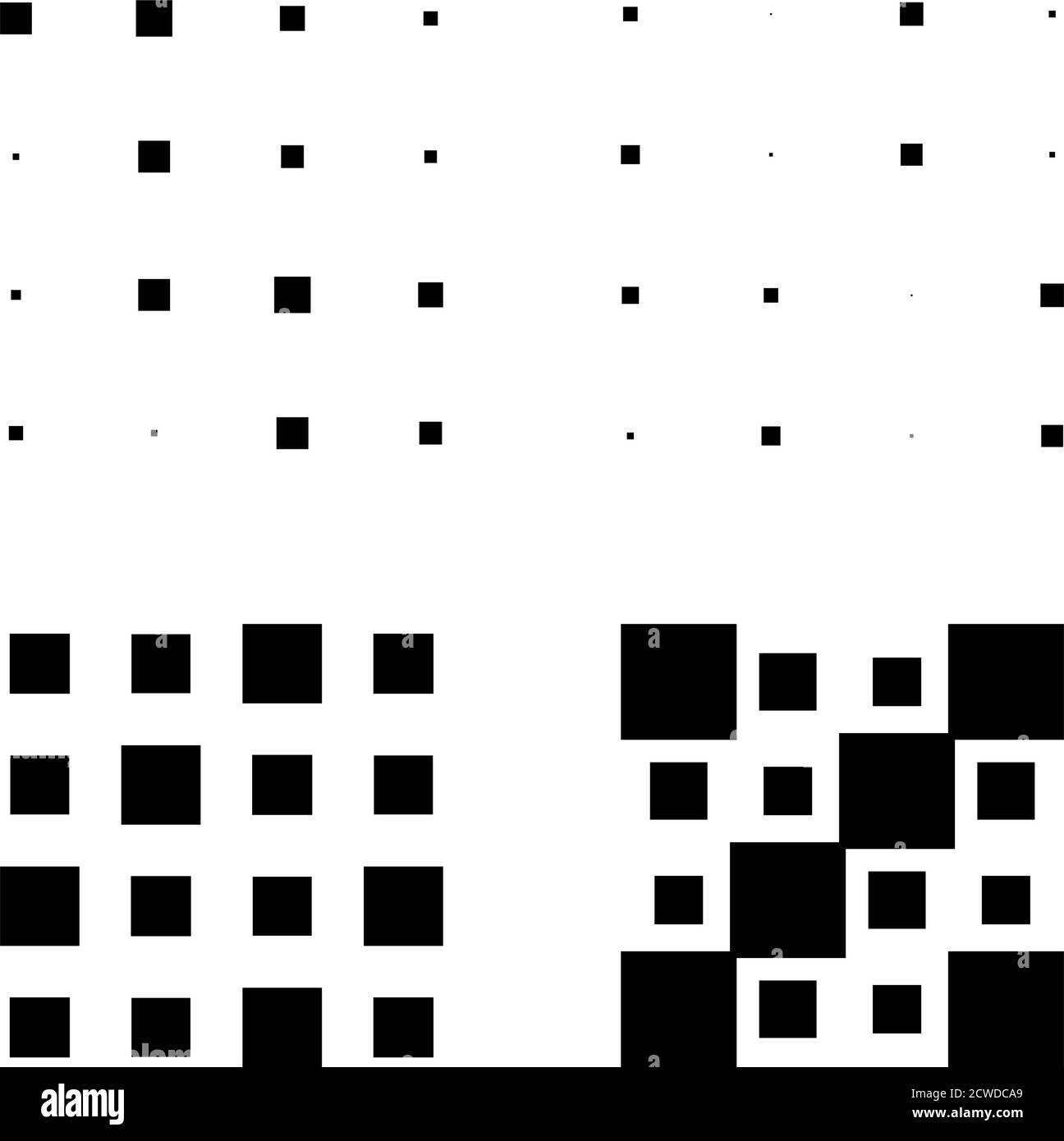 4x4 cube, square geometric arrangement. Square illustration Stock ...