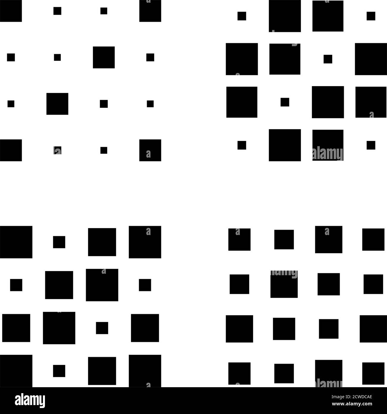 4x4 cube, square geometric arrangement. Square illustration Stock ...