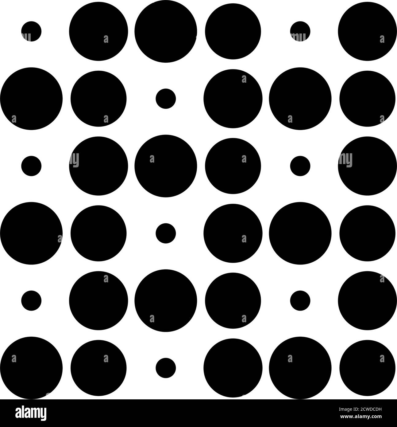 6x6 circles dots variation design. Dotted speckles, freckles. Circles ...