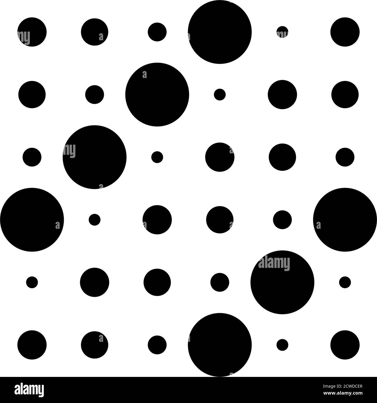 6x6 circles dots variation design. Dotted speckles, freckles. Circles ...
