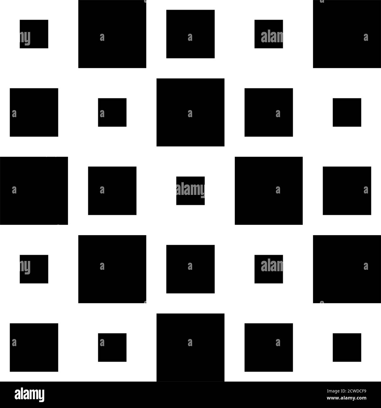 5x5 cube, square geometric arrangement. Square illustration Stock ...