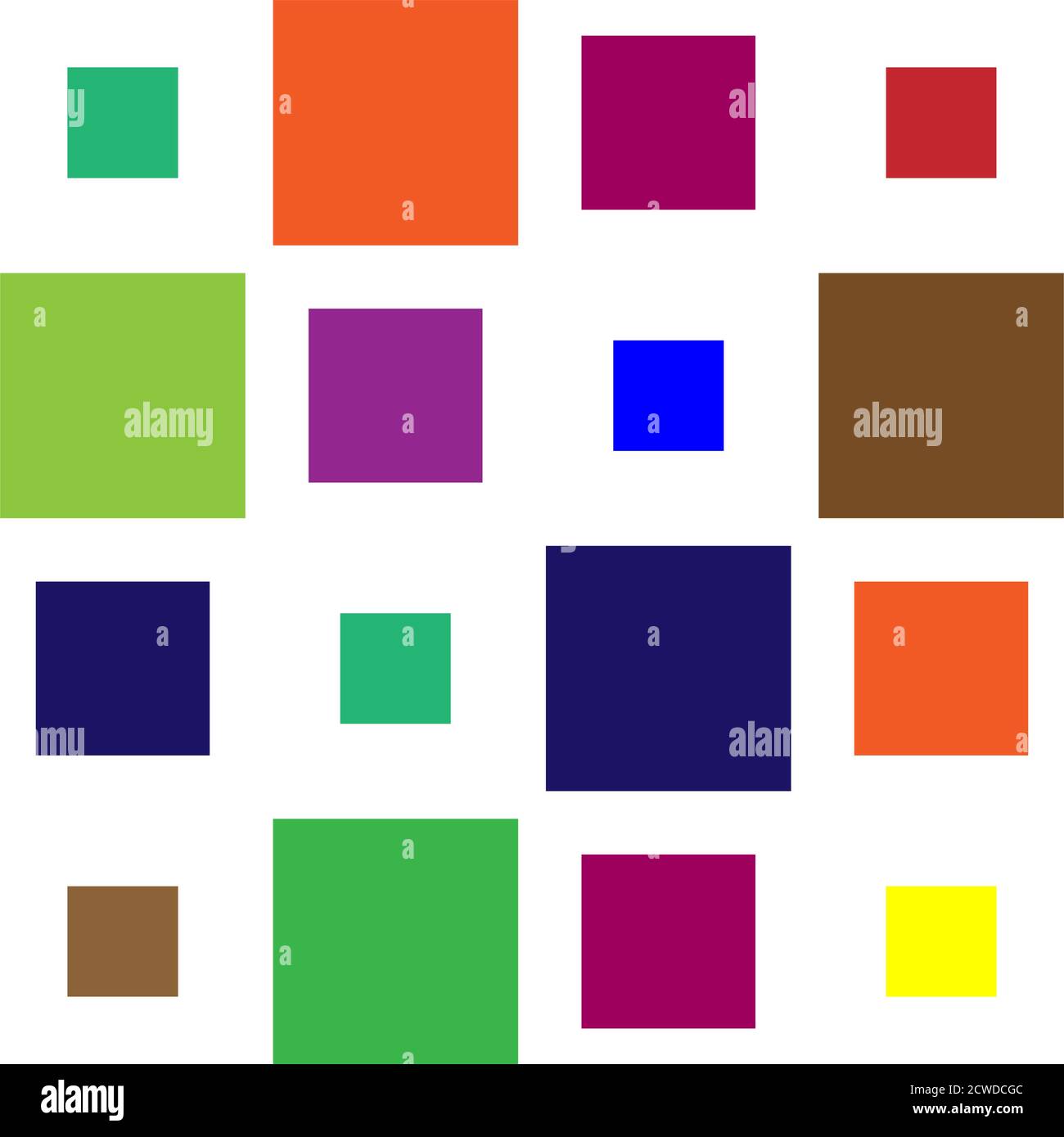 4x4 cube, square geometric arrangement. Square illustration Stock ...