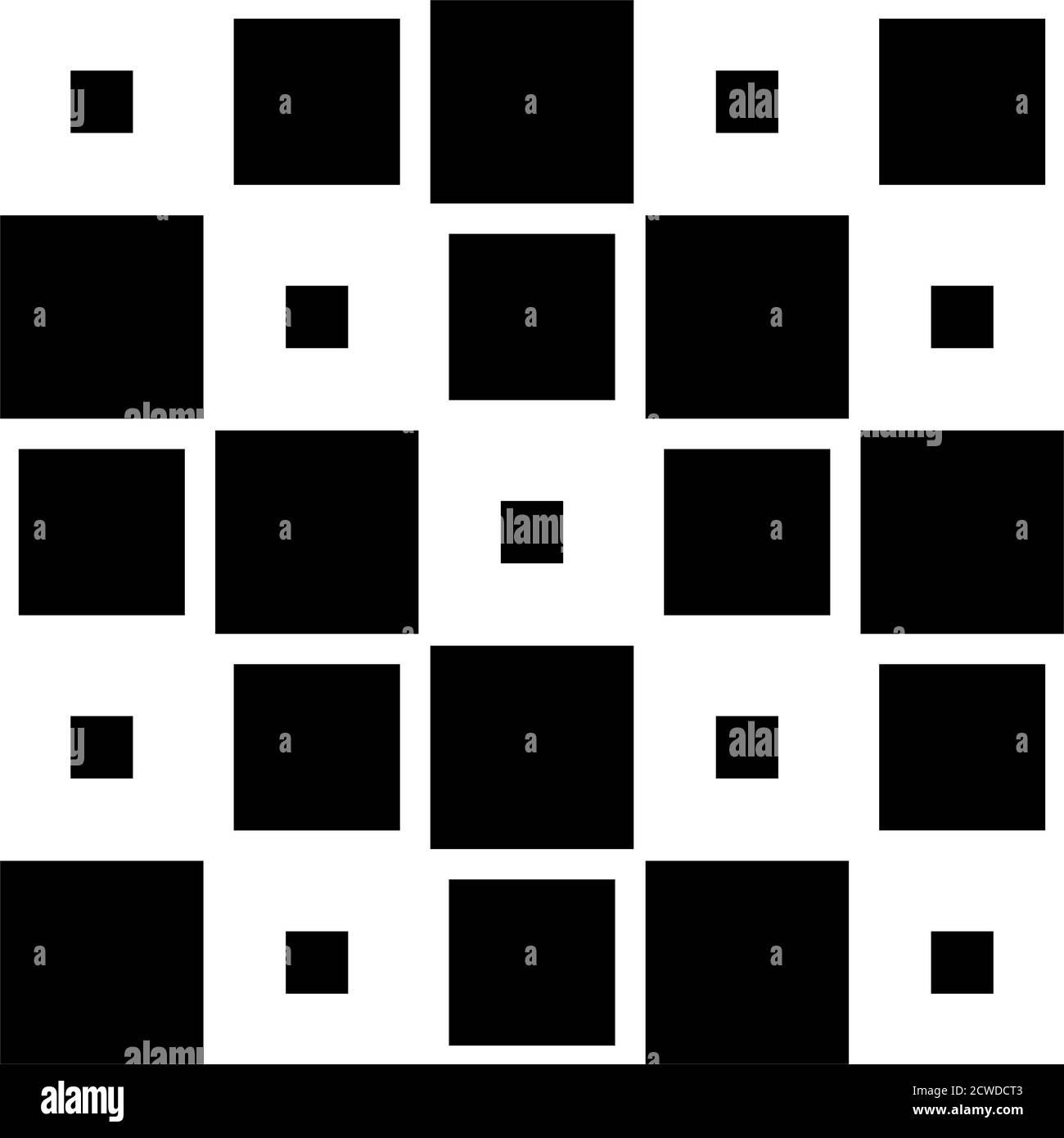 5x5 cube, square geometric arrangement. Square illustration Stock ...