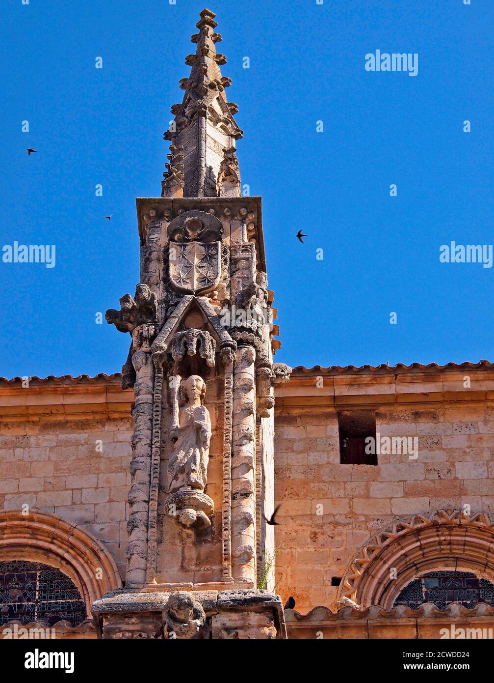 Pináculo en la Catedral de La Asunción de El Burgo de Osma. Soria ...