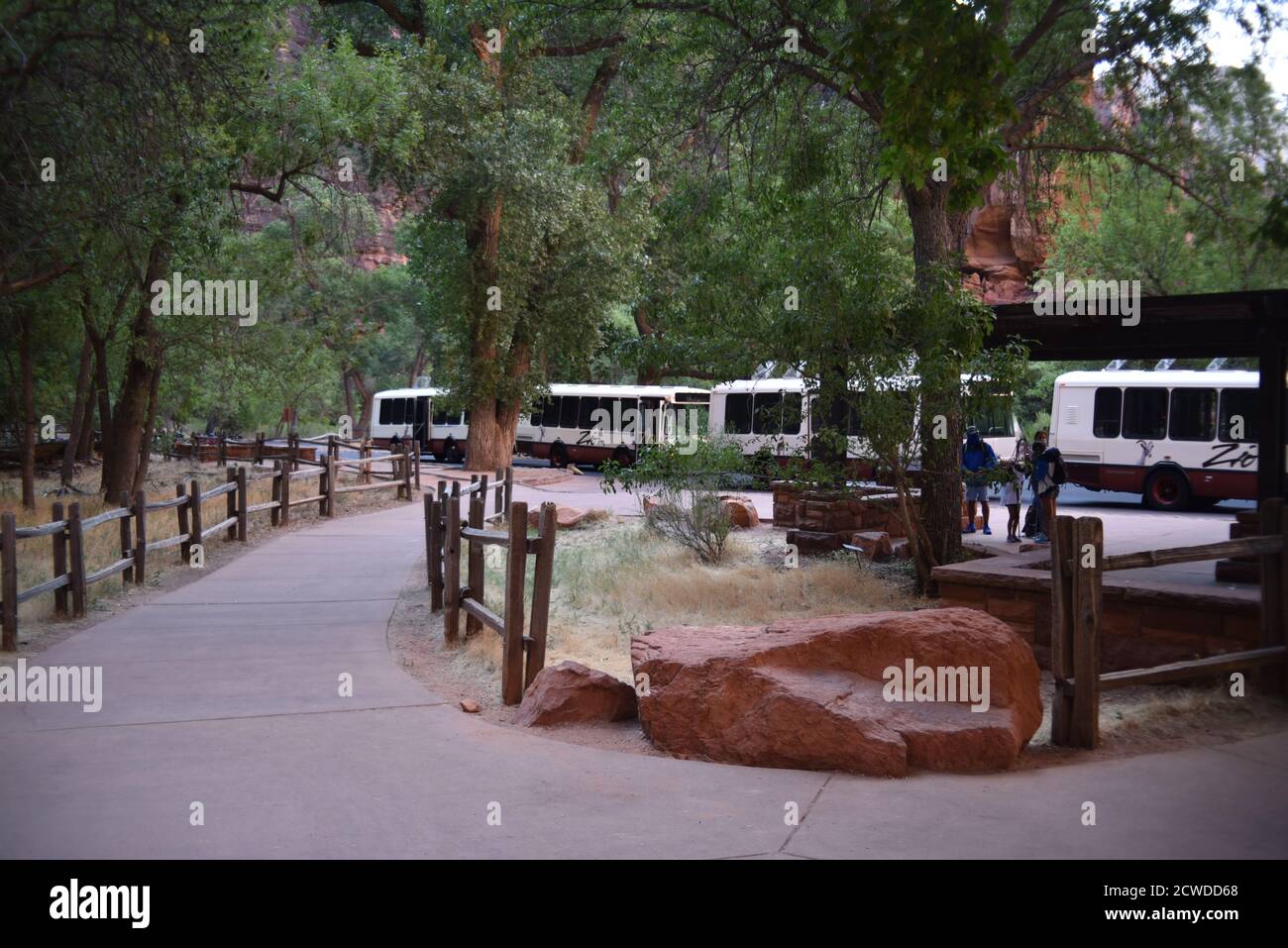 Zion national park shuttle buses hi-res stock photography and images ...