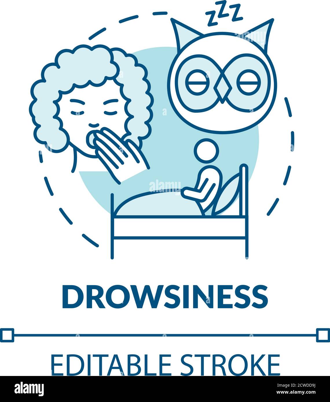 Drowsiness Stock Vector Images - Alamy