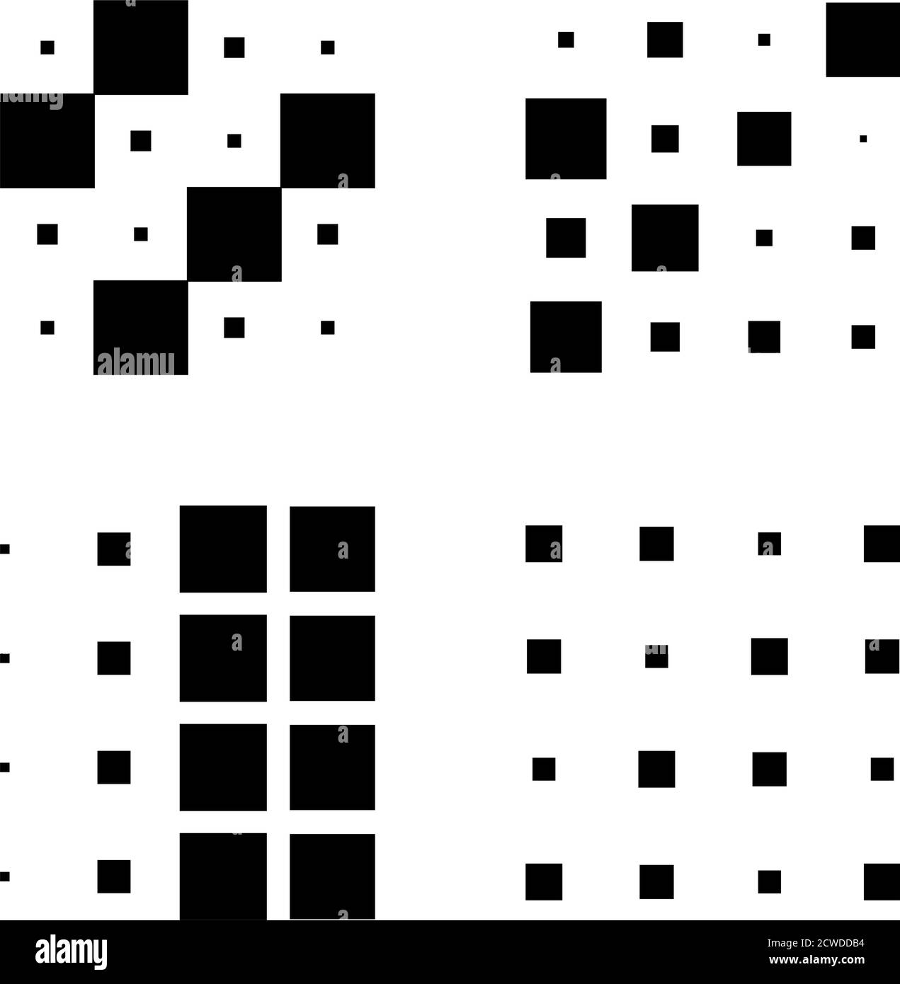 4x4 cube, square geometric arrangement. Square illustration Stock ...