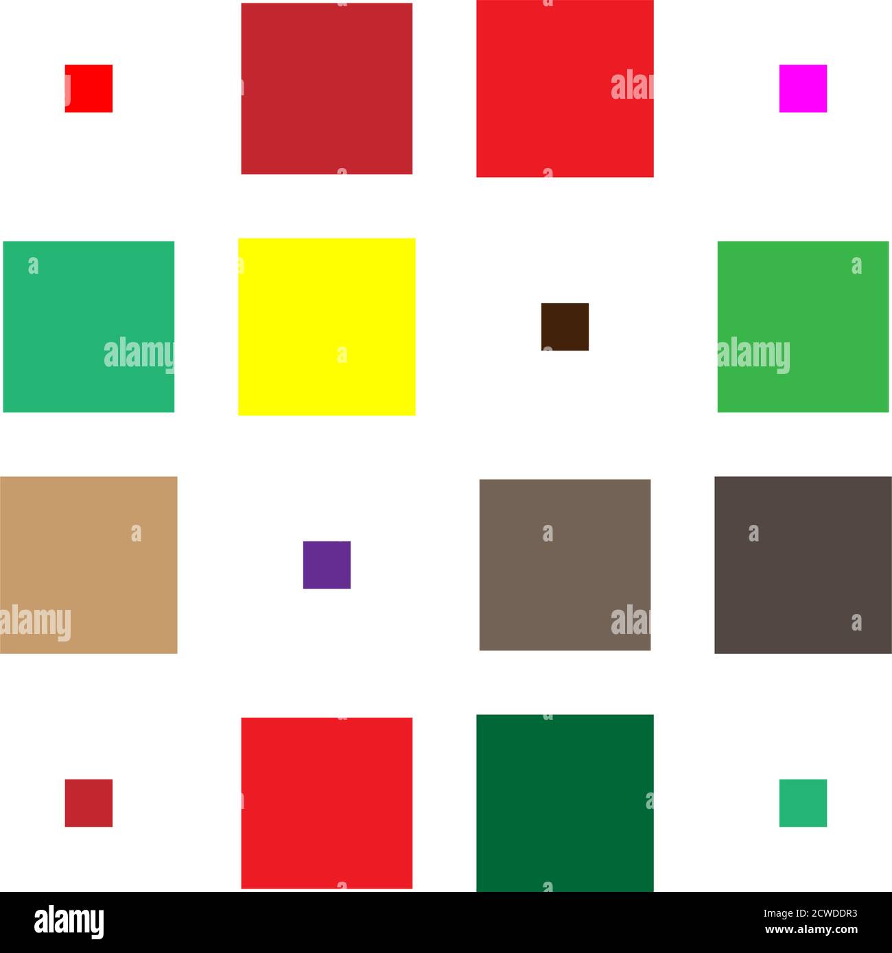 4x4 cube, square geometric arrangement. Square illustration Stock ...