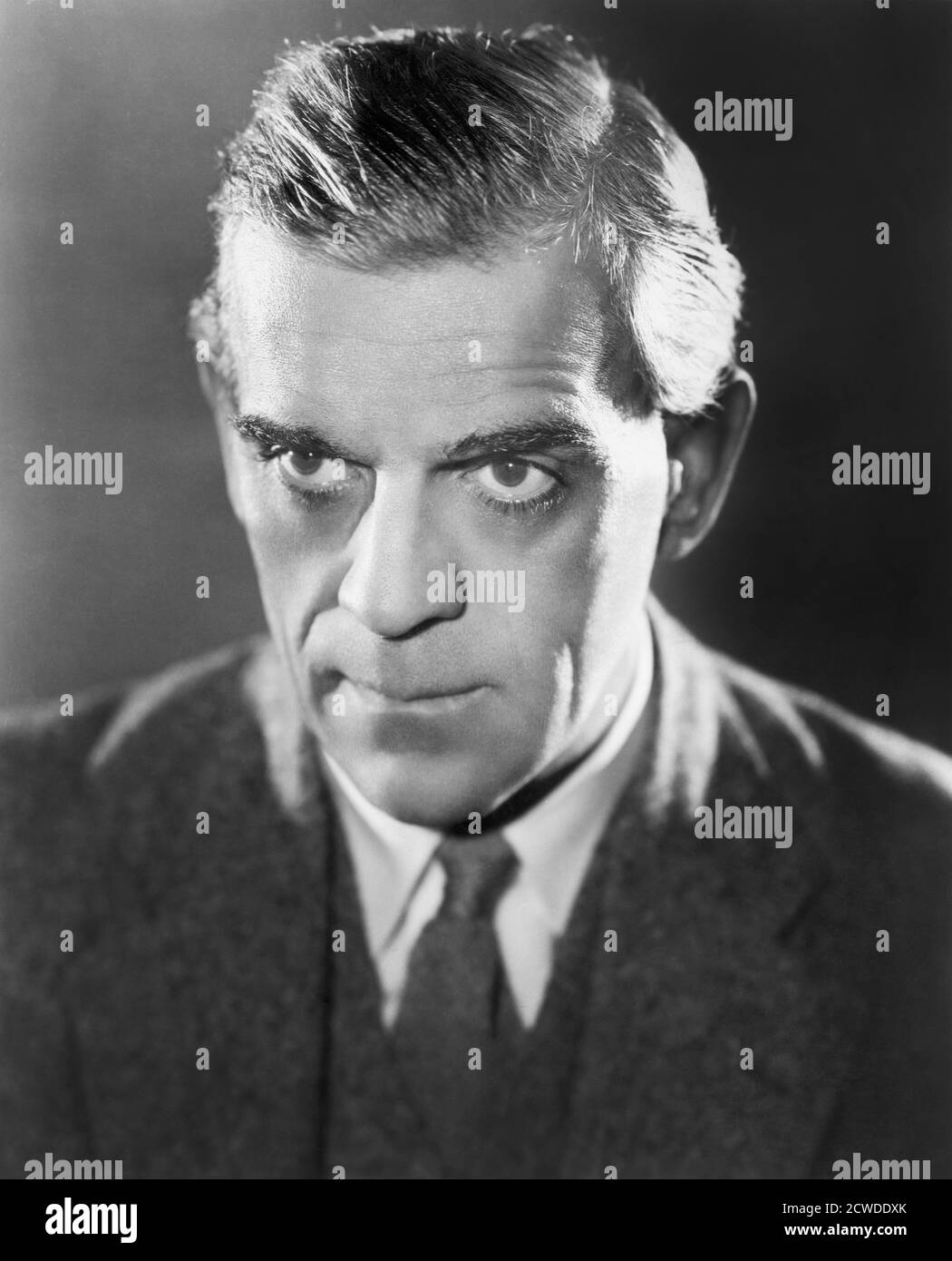 Film star boris karloff Black and White Stock Photos & Images - Alamy