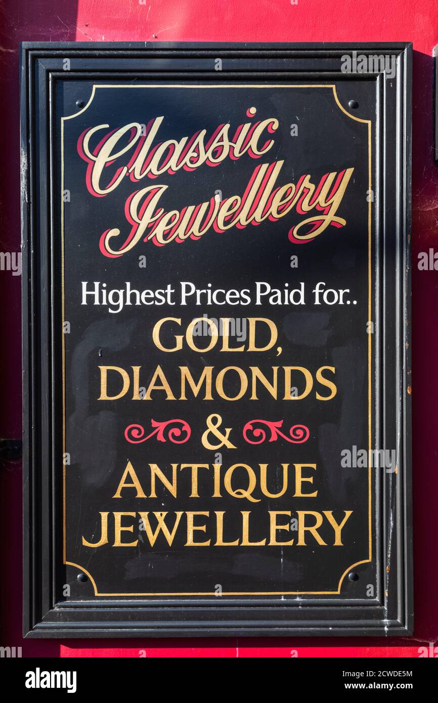 English shop signs hi-res stock photography and images - Alamy
