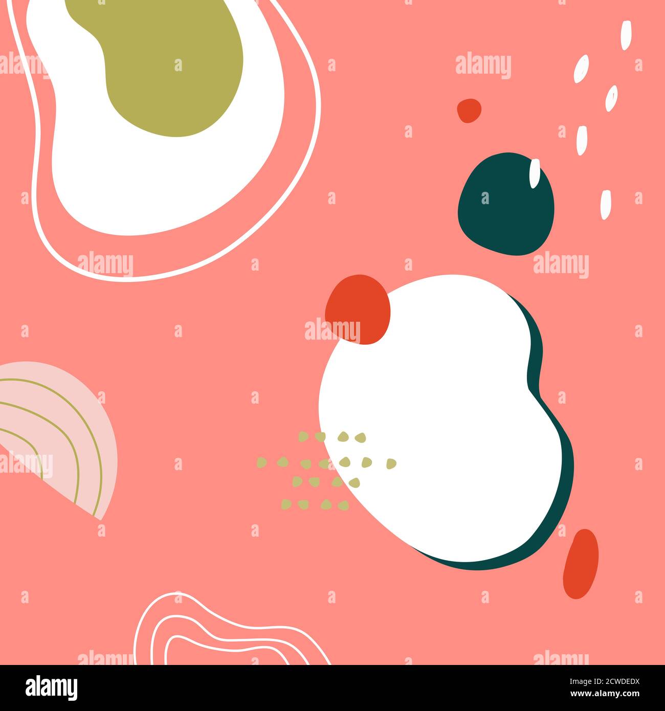 Abstract background.Hand drawn various shapes Stock Vector Image & Art ...