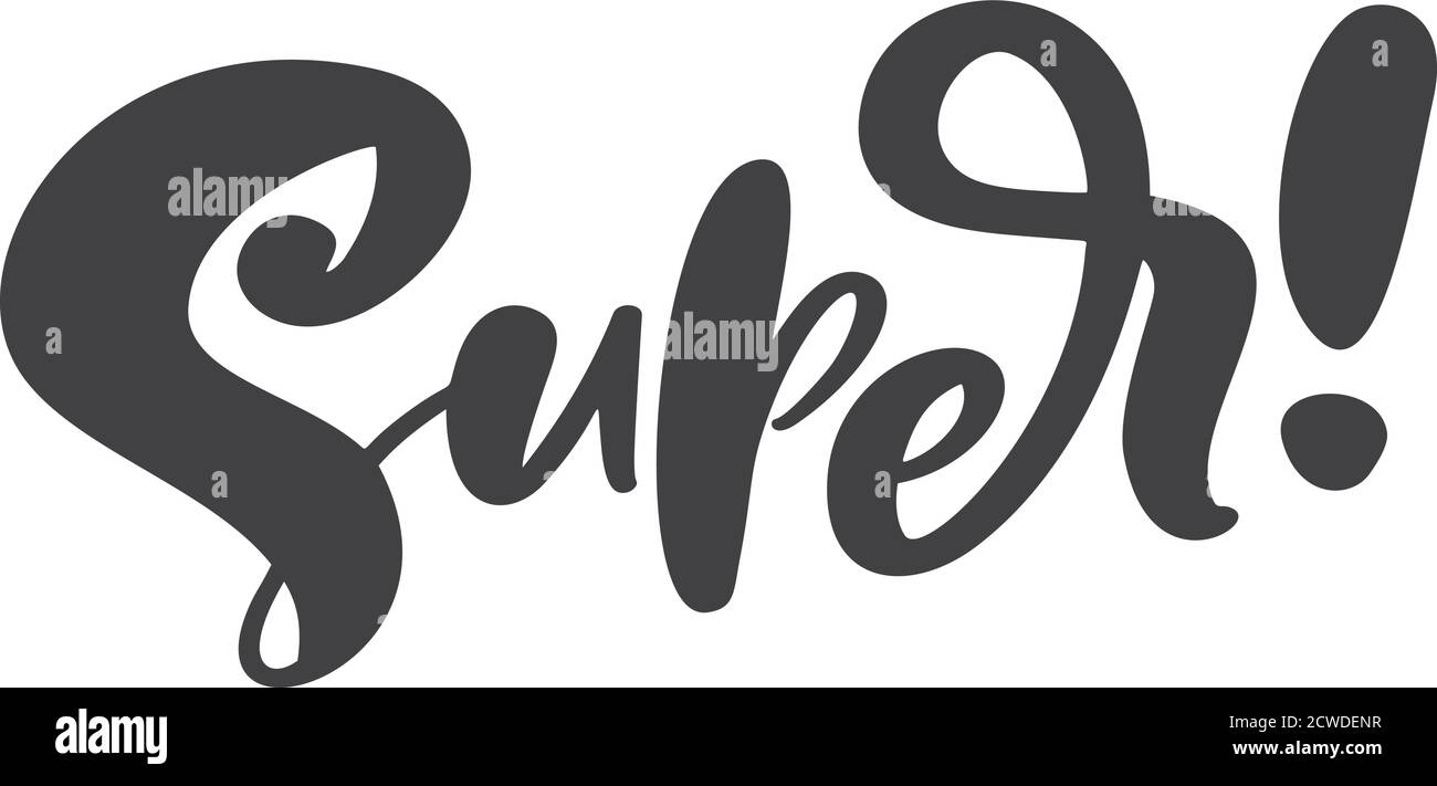 Super vector black hand drawn lettering positive quote. Calligraphy ...