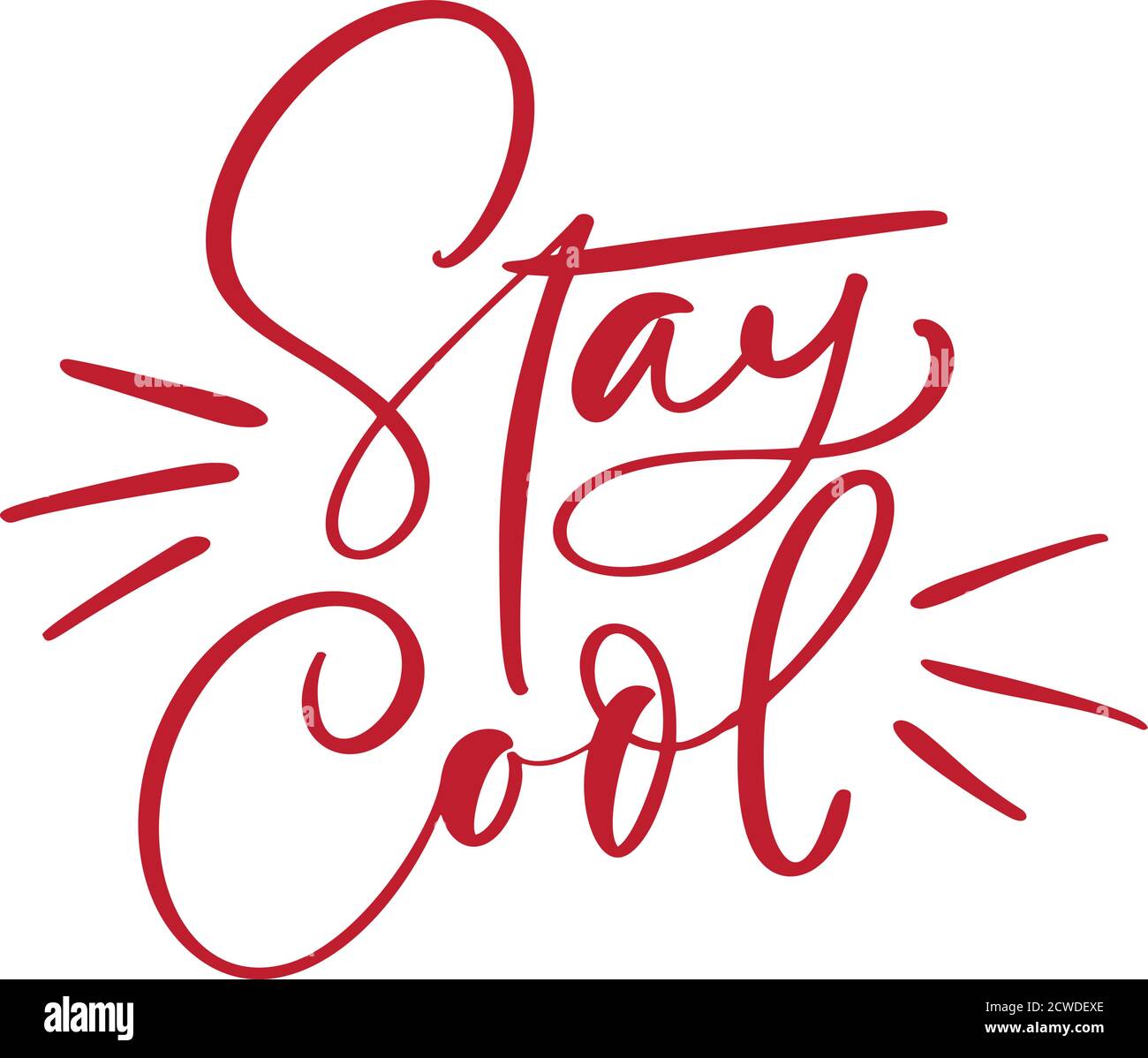 Stay Cool vector life style inspiration quotes lettering. Motivational ...