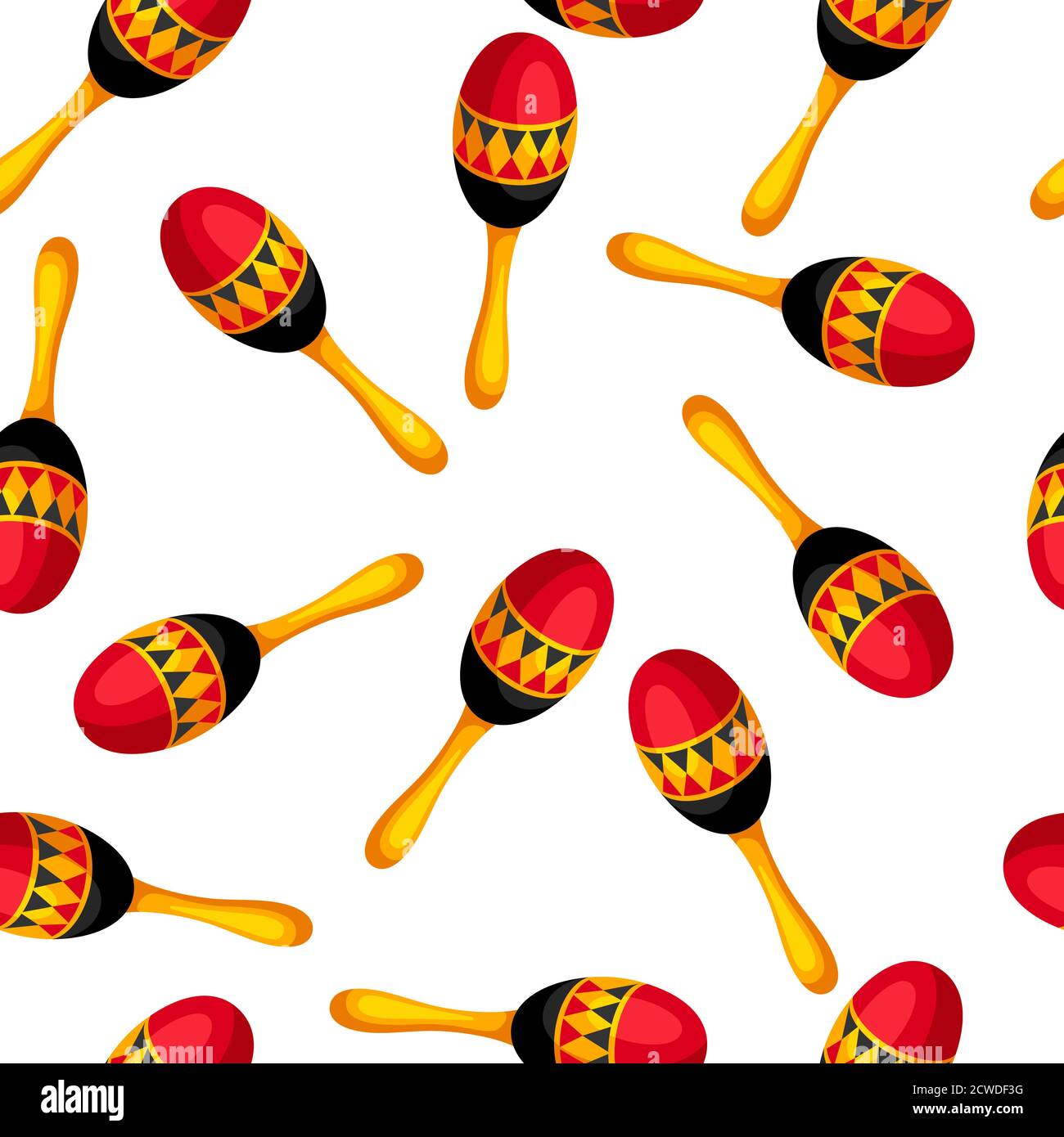 Seamless pattern with carnival maracas Stock Vector Image & Art - Alamy