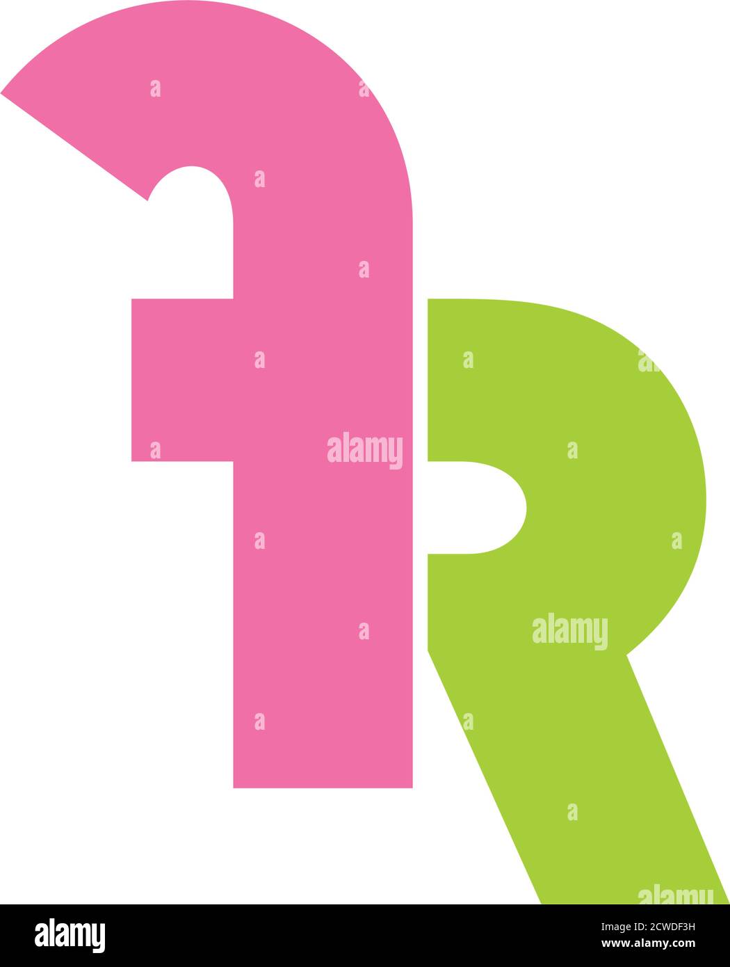 letters fr simple logo vector Stock Vector Image & Art - Alamy