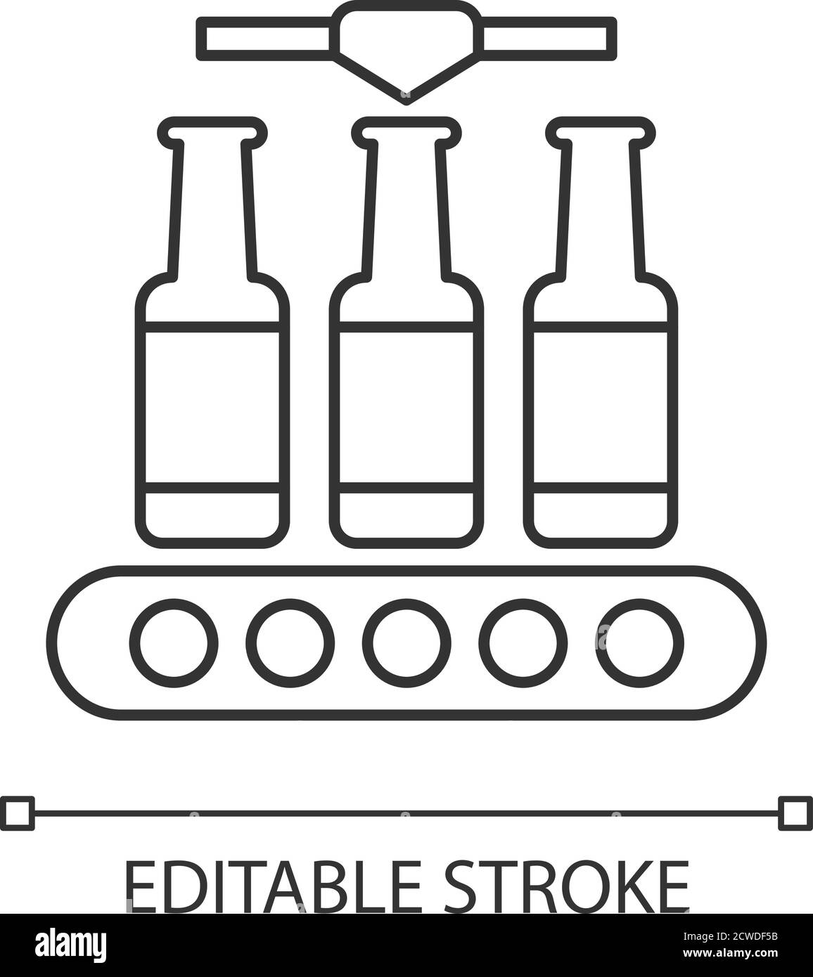 Beer bottling production Stock Vector Images - Alamy
