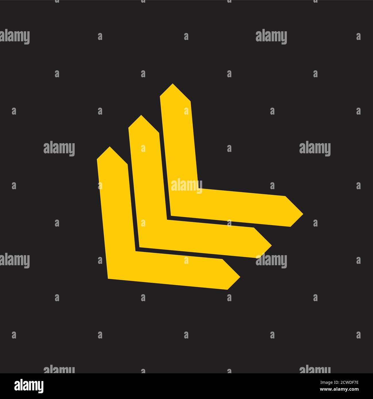 letter l arrow geometric logo vector Stock Vector Image & Art - Alamy