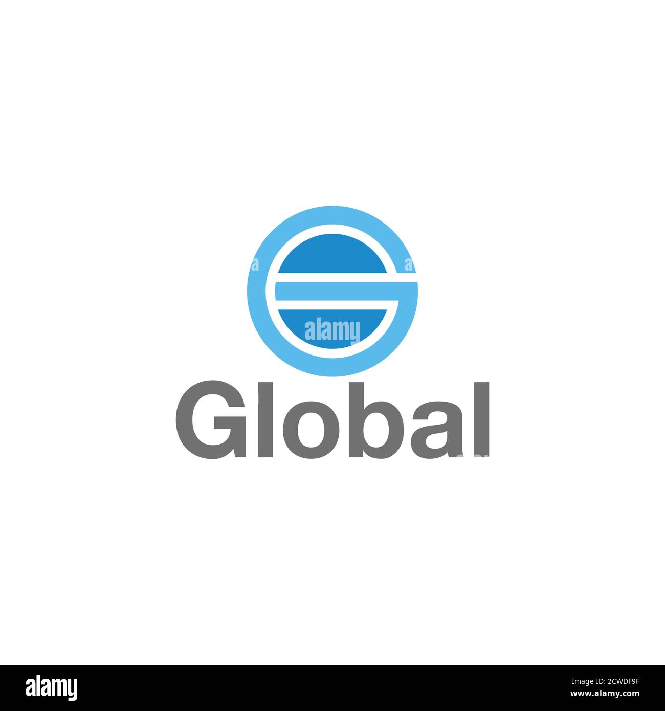 letter g circle global world business geometric logo vector Stock ...