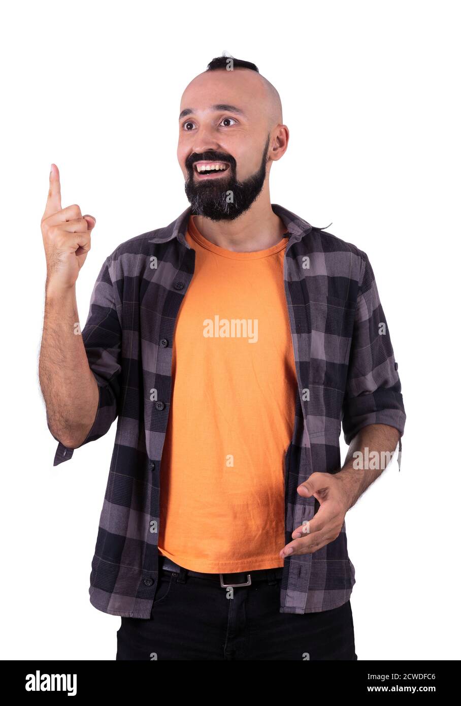 Inspired young man having a bright idea Stock Photo - Alamy