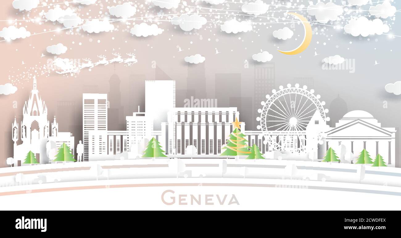 Geneva switzerland christmas Stock Vector Images - Alamy