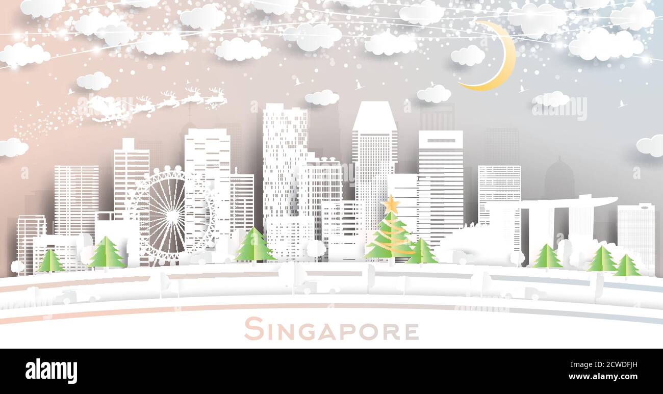 Singapore Skyline Vector