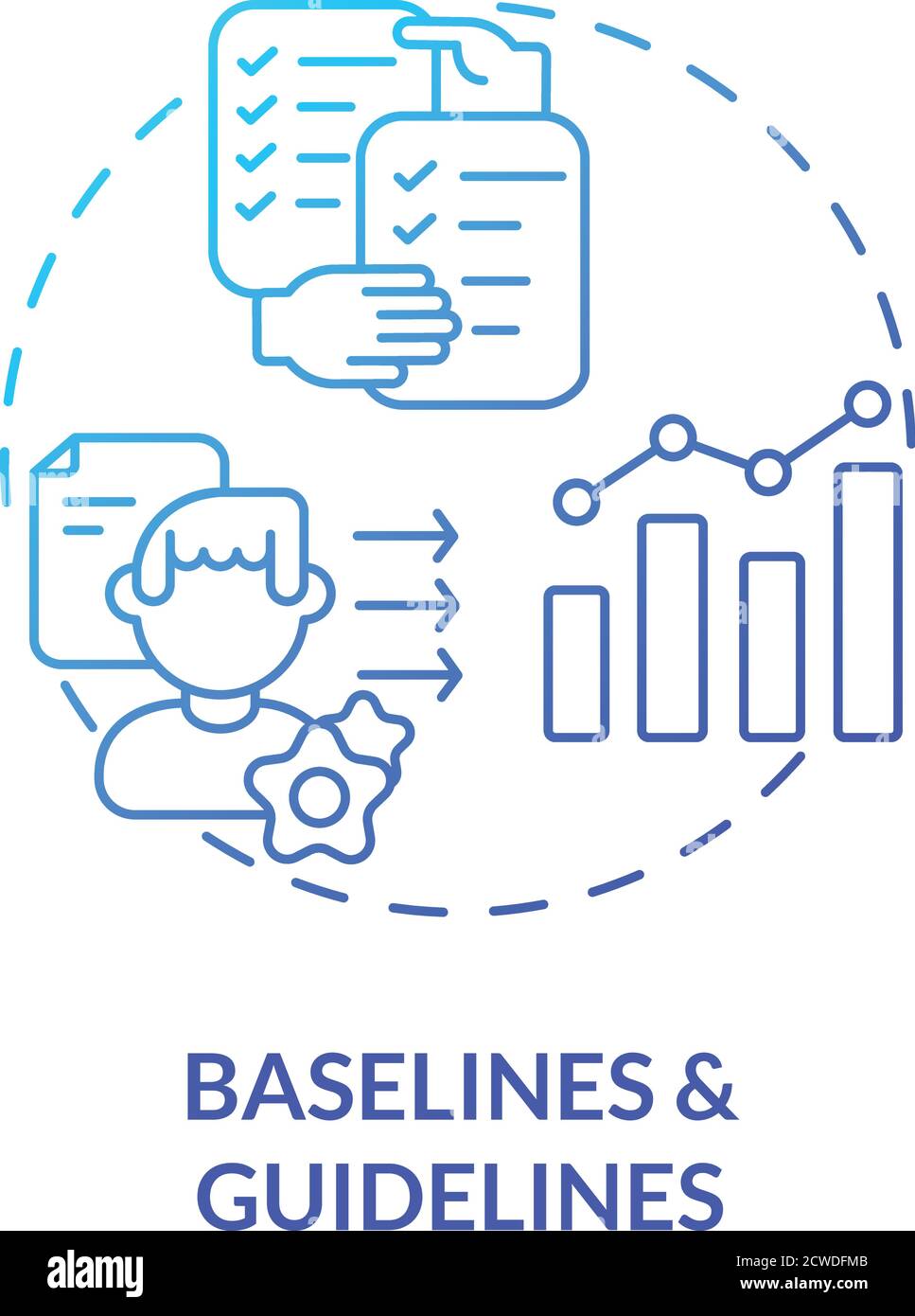 Baselines and guidelines concept icon Stock Vector Image & Art - Alamy