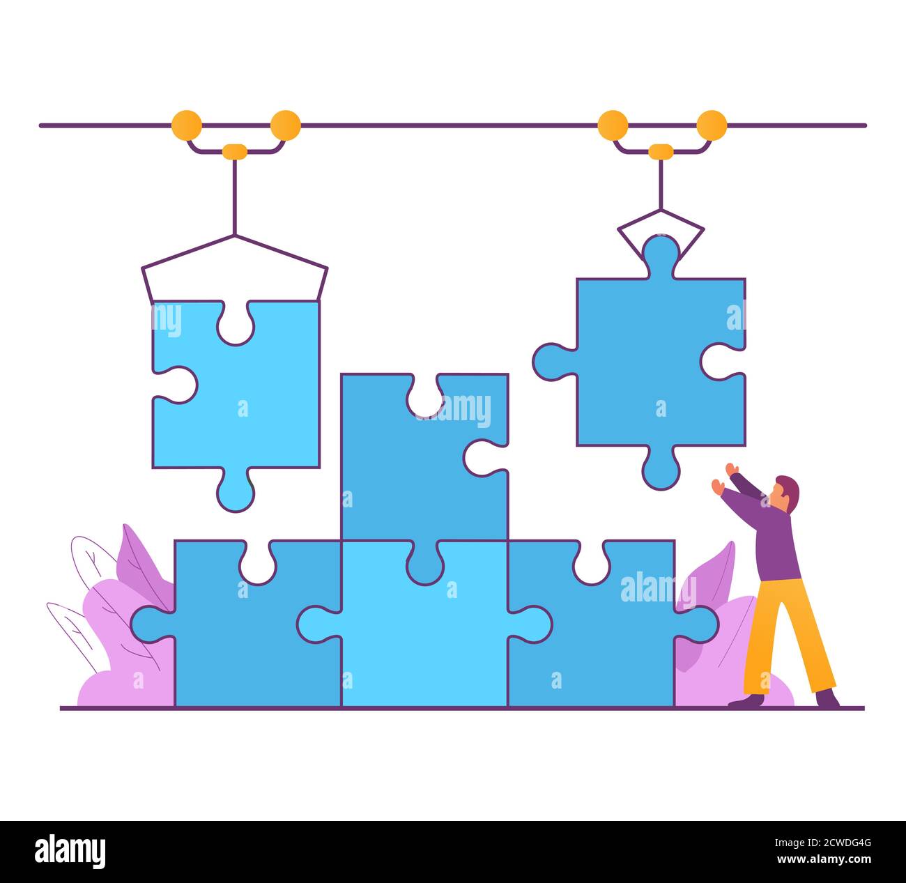 Assembly solution Stock Vector Images - Alamy