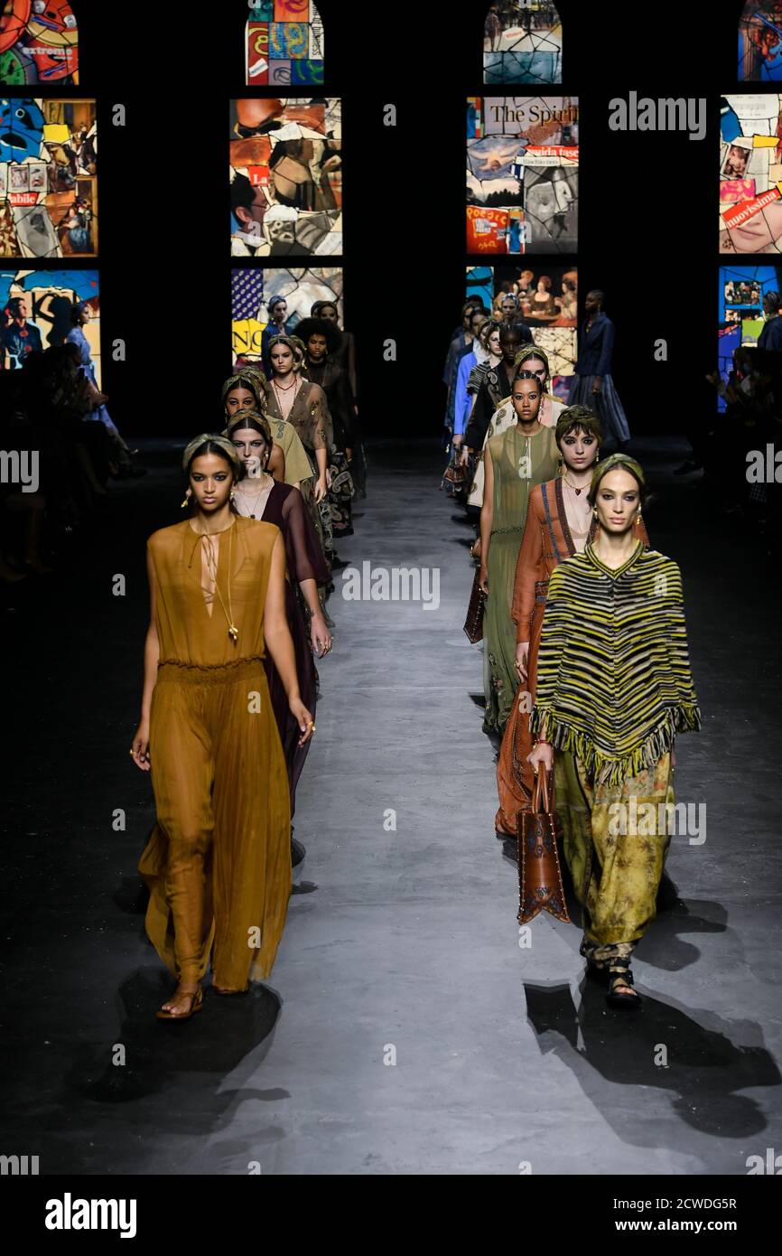 CHRISTIAN DIOR SS21 Runway during Paris Fashion Week September 2020 ...