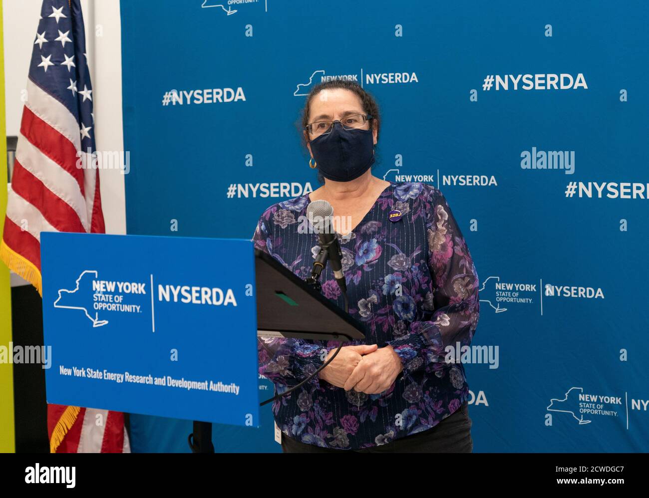 New York, NY - September 29, 2020: Lenore Friedlaender speaks during ...