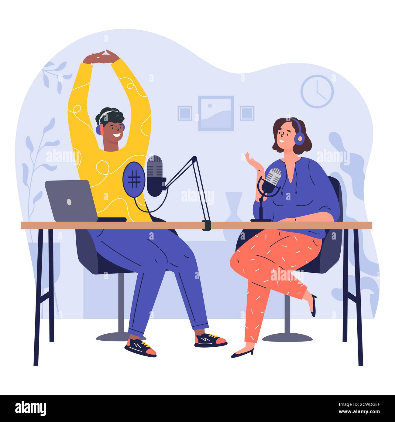 Podcast concept illustration Stock Vector Image & Art - Alamy