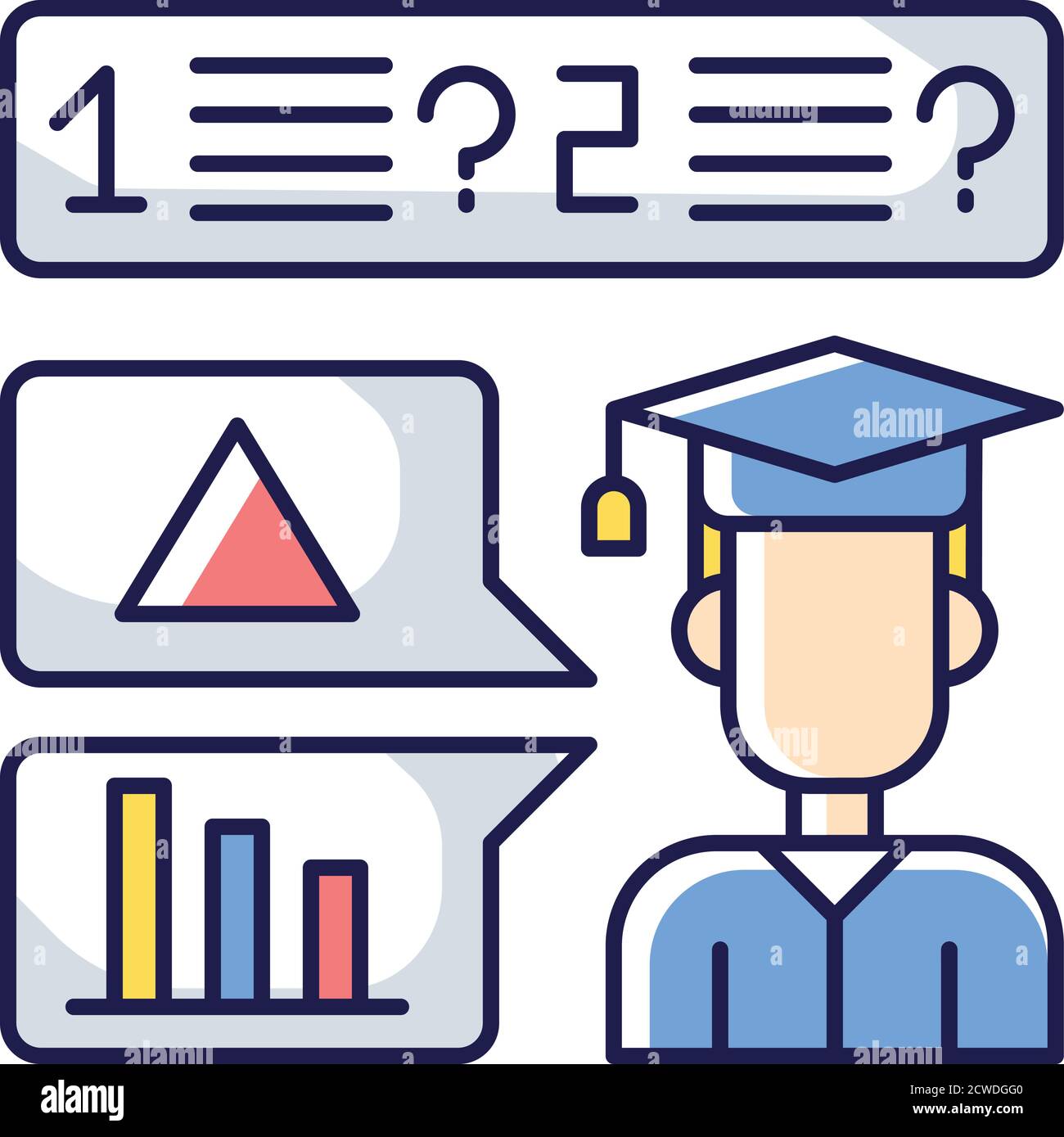 Oral exam RGB color icon Stock Vector Image & Art - Alamy