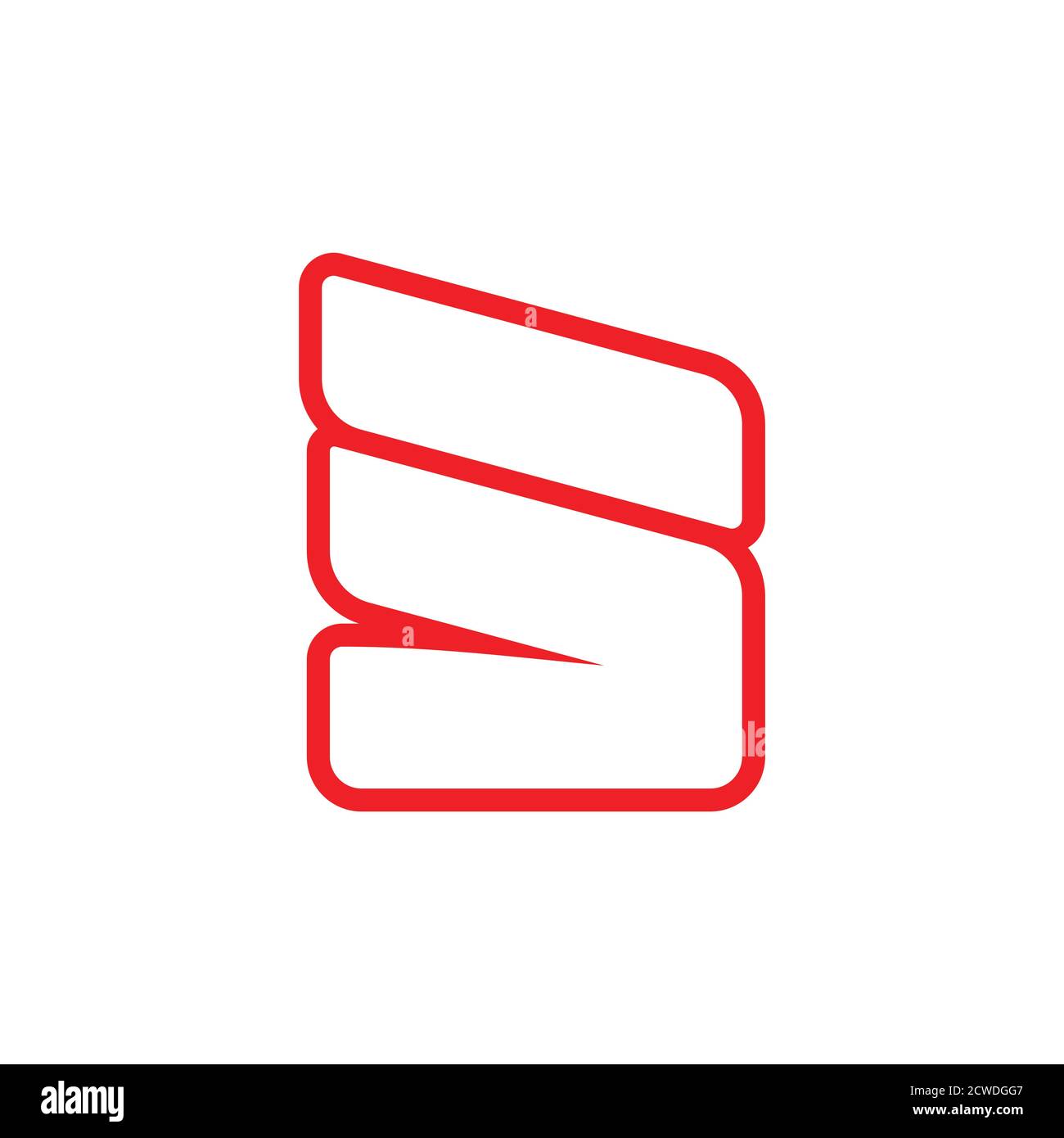 letter s simple geometric line logo vector Stock Vector Image & Art - Alamy