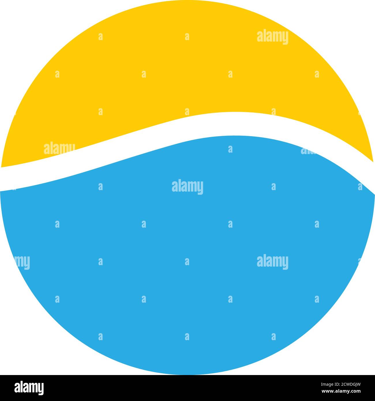 simple sun and wave logo vector Stock Vector Image & Art - Alamy