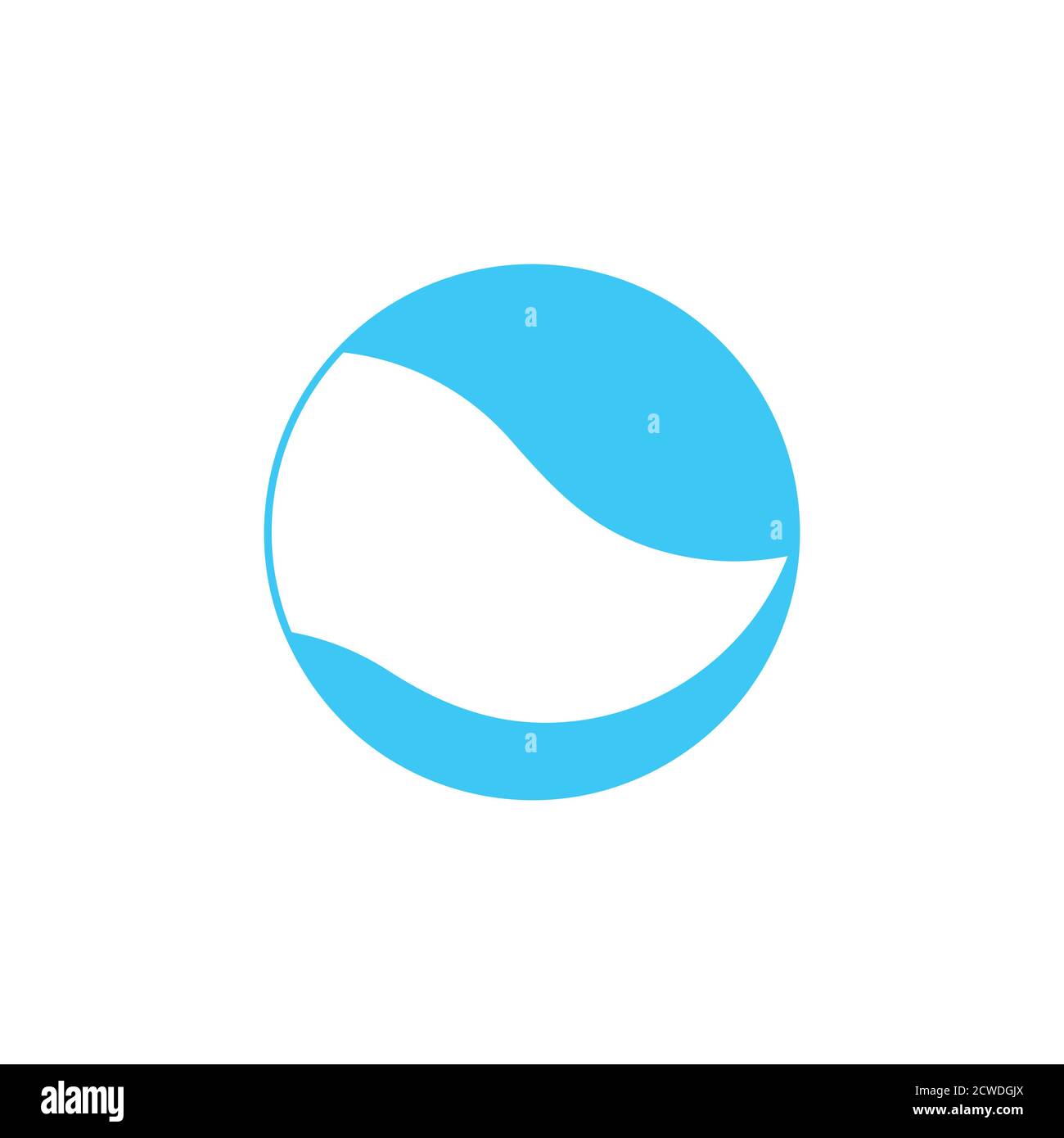 simple curves wavy circle geometric logo vector Stock Vector Image ...