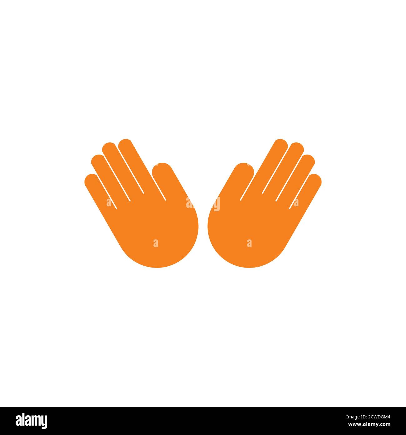 abstract hand palm hi shape care logo Stock Vector Image & Art - Alamy