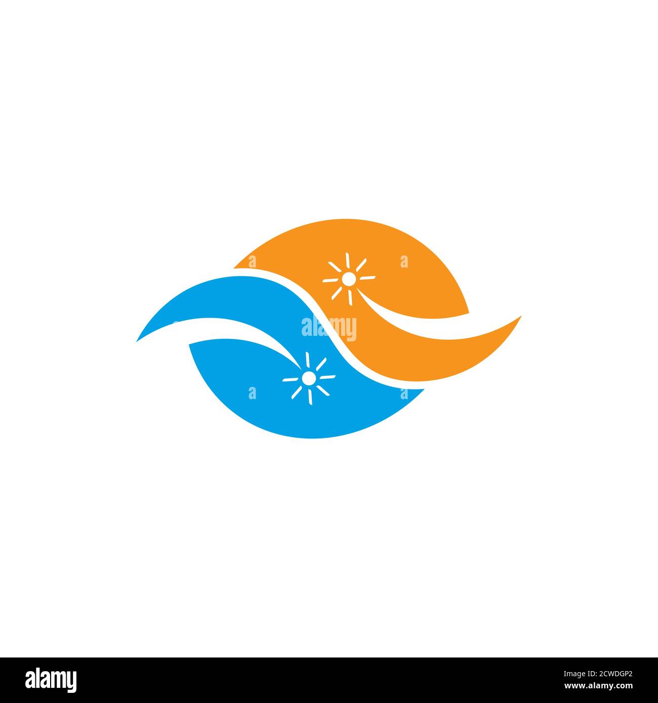 abstract sun waves curves geometric symbol logo vector Stock Vector ...