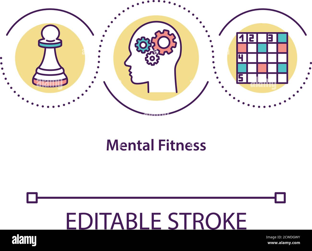 Fitness thinking Stock Vector Images - Alamy