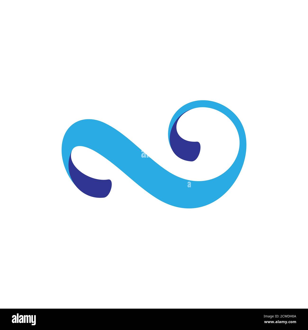 simple ribbon motion 3d logo vector Stock Vector Image & Art - Alamy