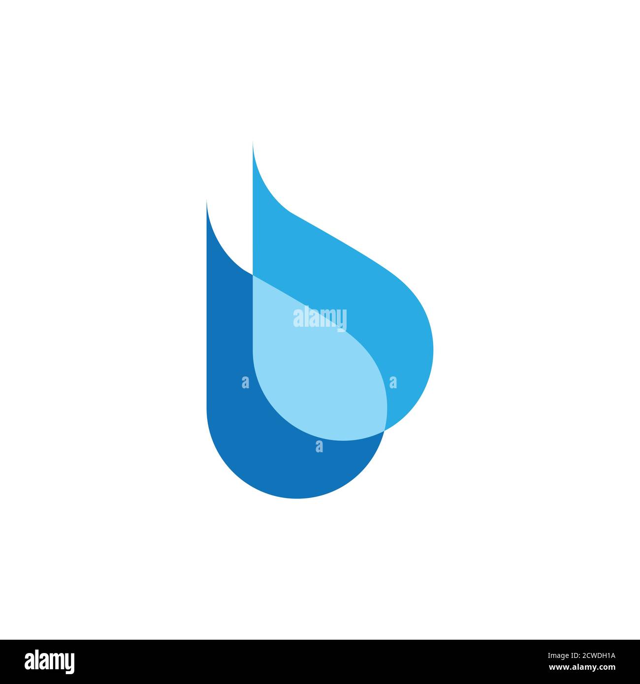 letter bb blue drop water simple logo vector Stock Vector Image & Art ...