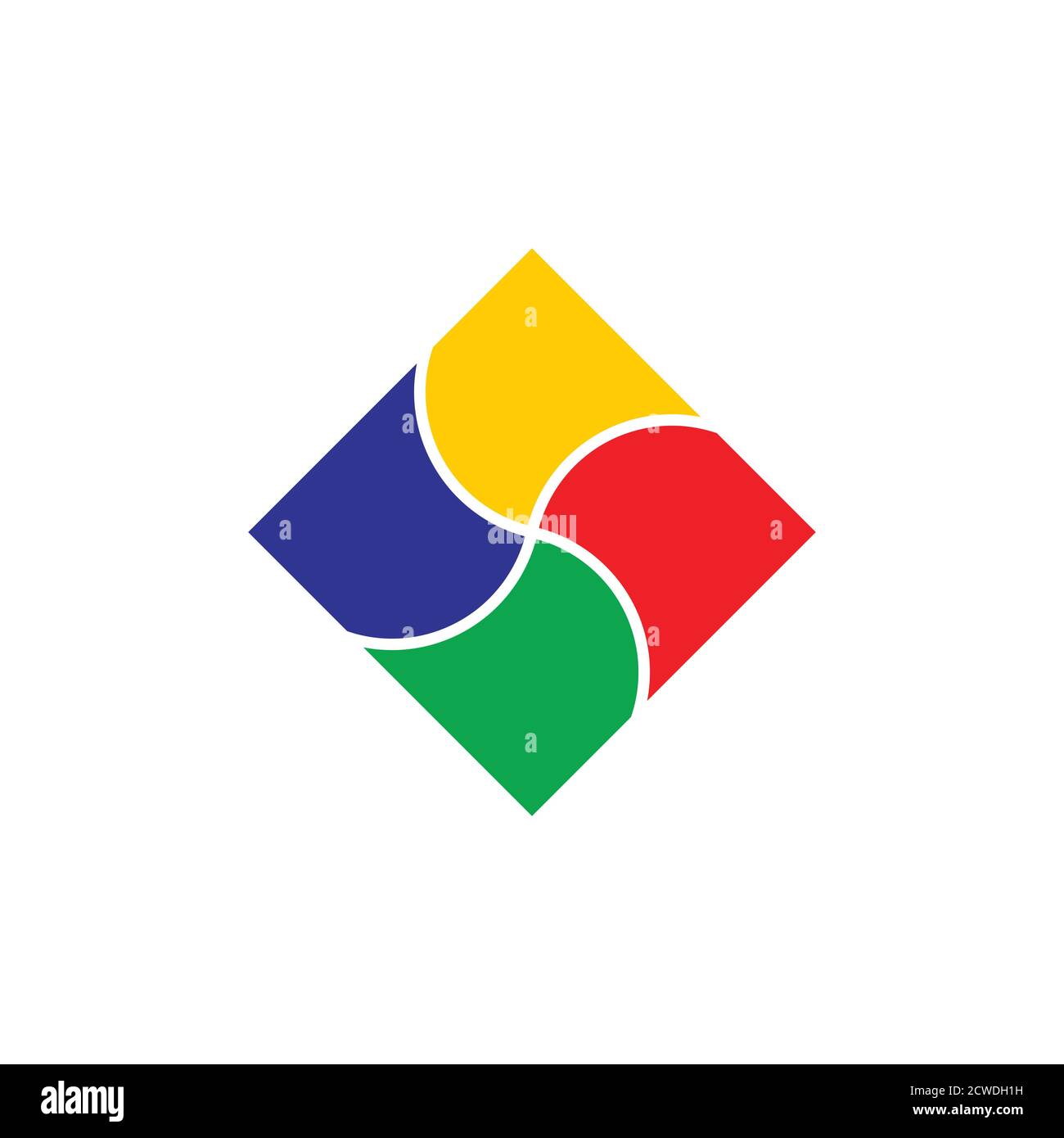 colorful rotation shape square logo vector Stock Vector Image & Art - Alamy