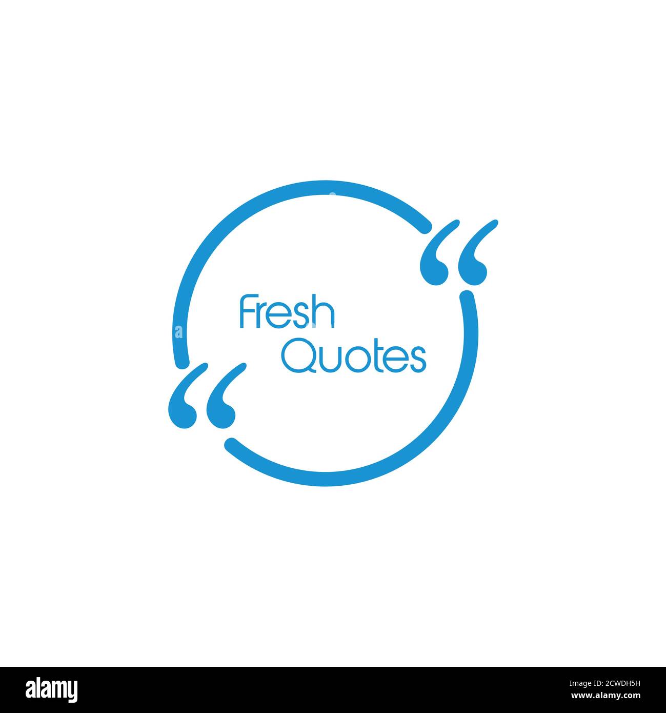 quotes frame symbol logo vector Stock Vector Image & Art - Alamy