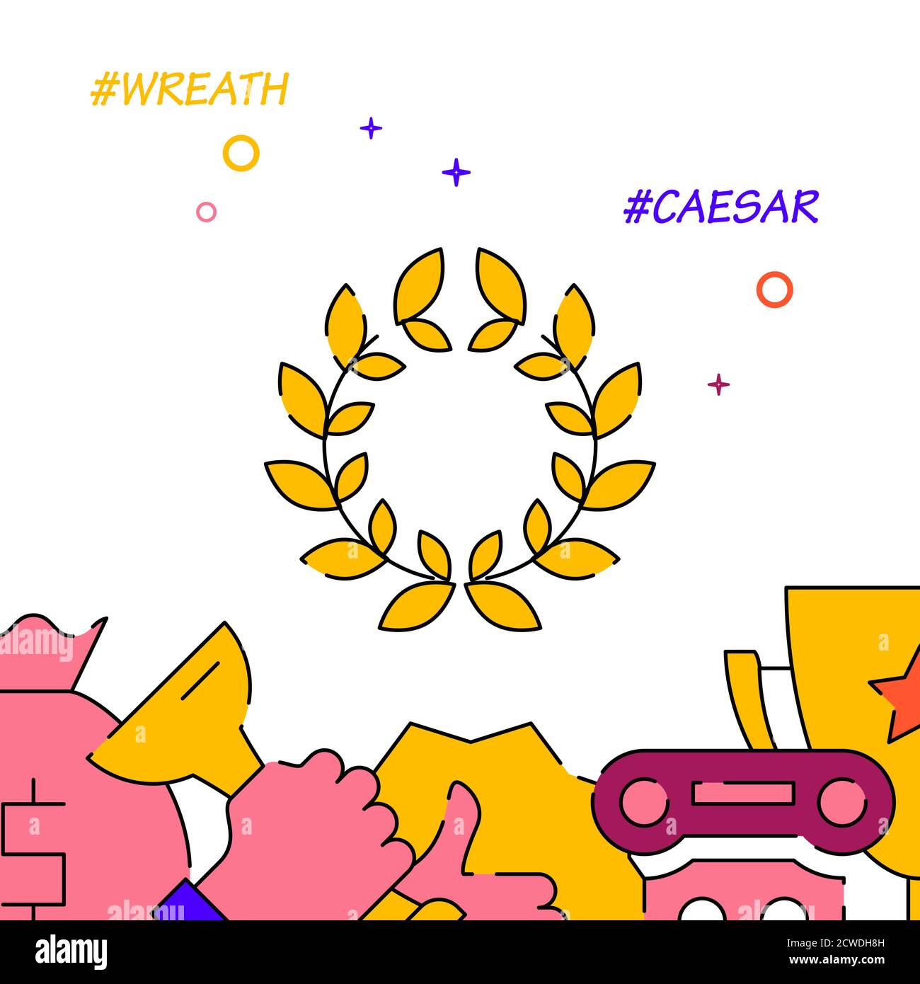 Caesar award Stock Vector Images - Alamy