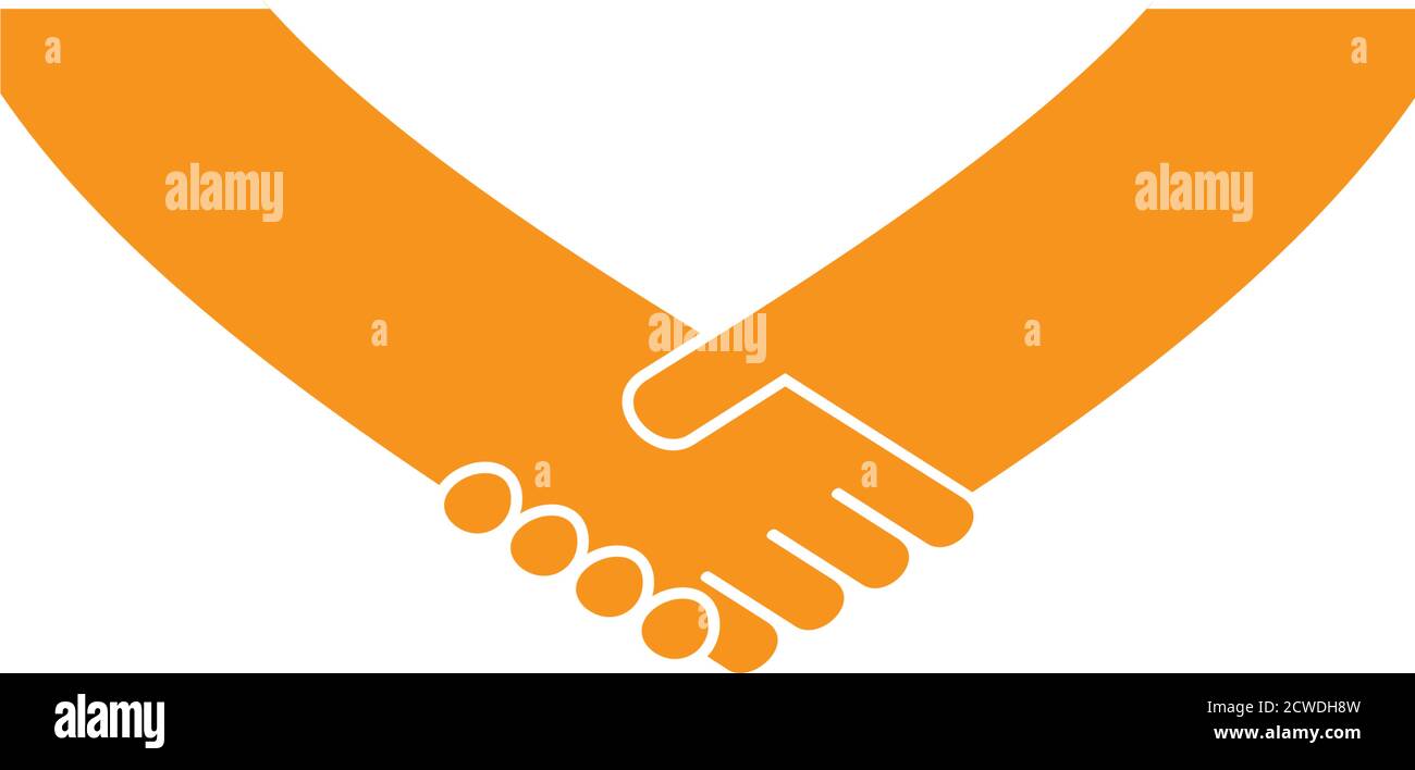 letter v holding handshake deal design vector Stock Vector Image & Art ...